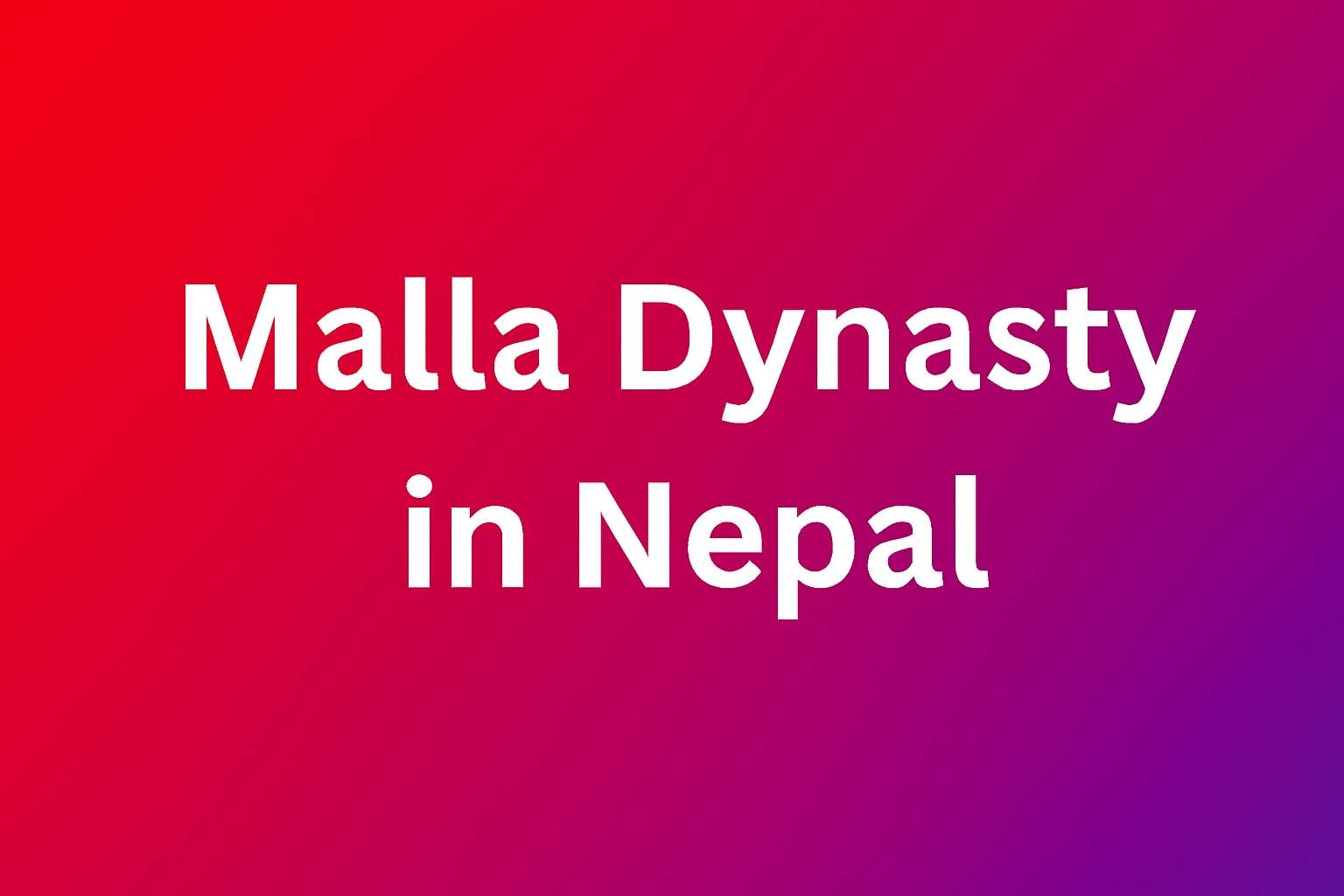 Malla Dynasty in Nepal :: uptoday.info